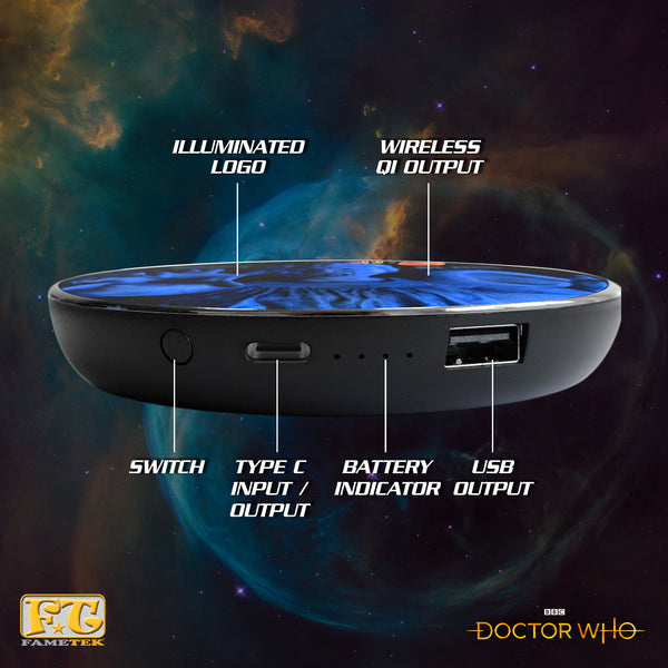 Doctor Who Weeping Angel Qi Wireless Charger With Illuminated Angel ...