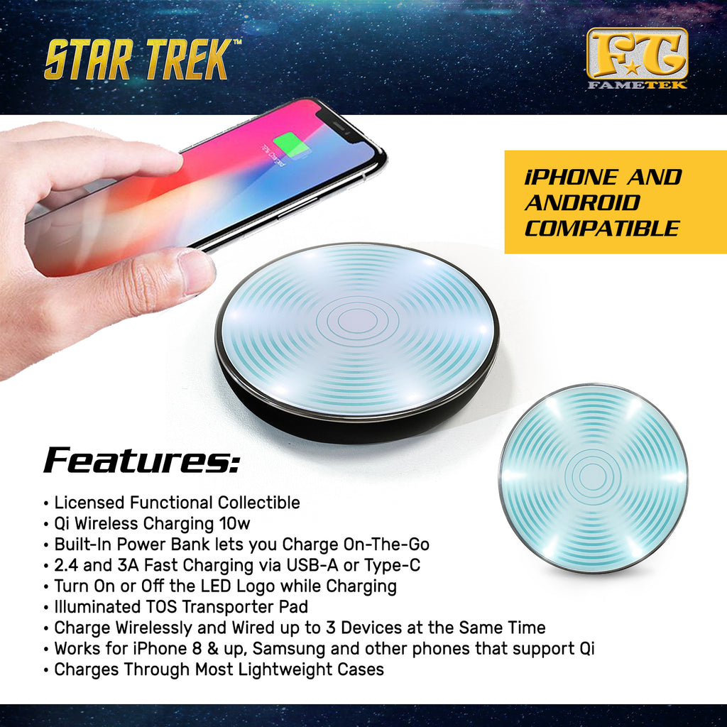 Star Trek Qi Wireless Charger | TOS Transporter Pad | Star Trek ...